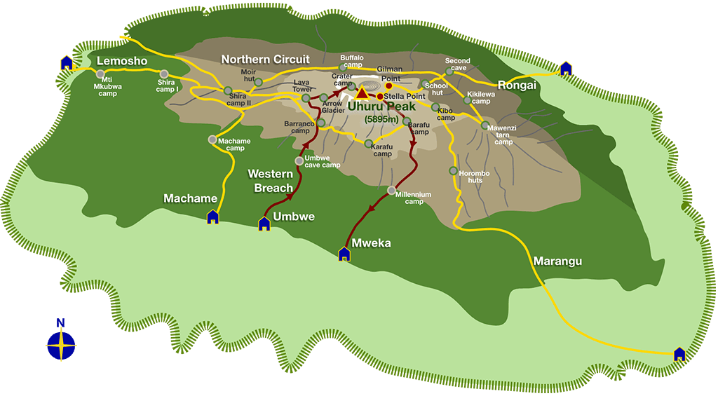 Lemosho Western Breach Route - Mount Kilimanjaro Guide